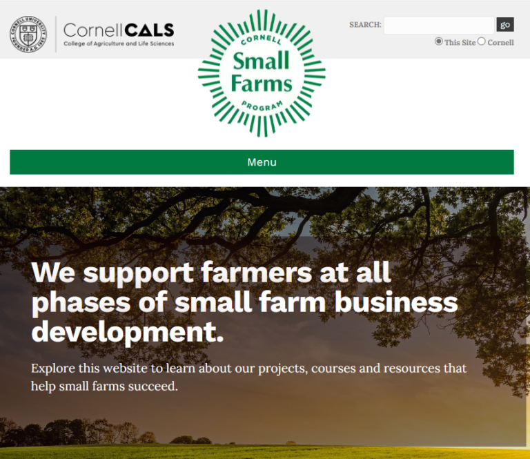 Climate Smart Farming Cornell Small Farms Program